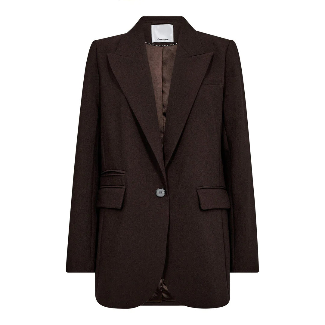 Co'Couture VolaCC Single Oversize Blazer 30050 Dark Brown – KantByK